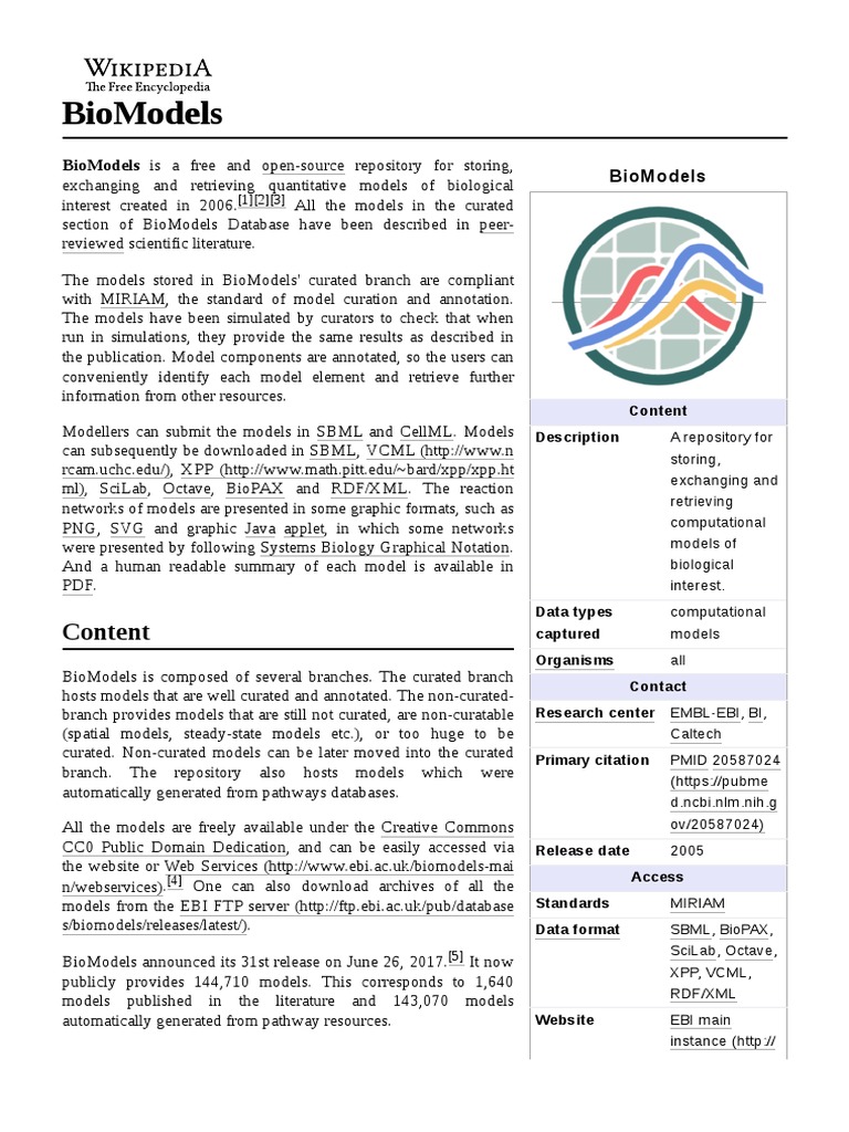 Bio Models | PDF | Computing | Information Science Bio Models | PDF | Computing | Information Science