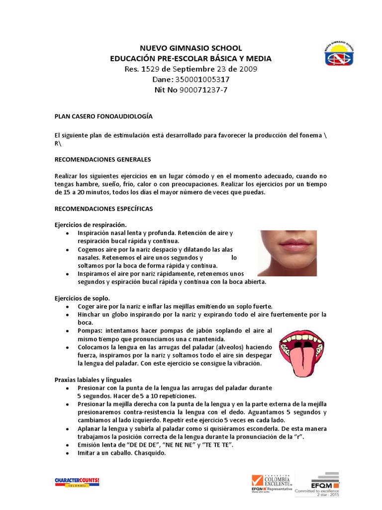 Plan Casero de Fonoaudiologia ARTICULACIÒN RRRRR | PDF | Zoología ...