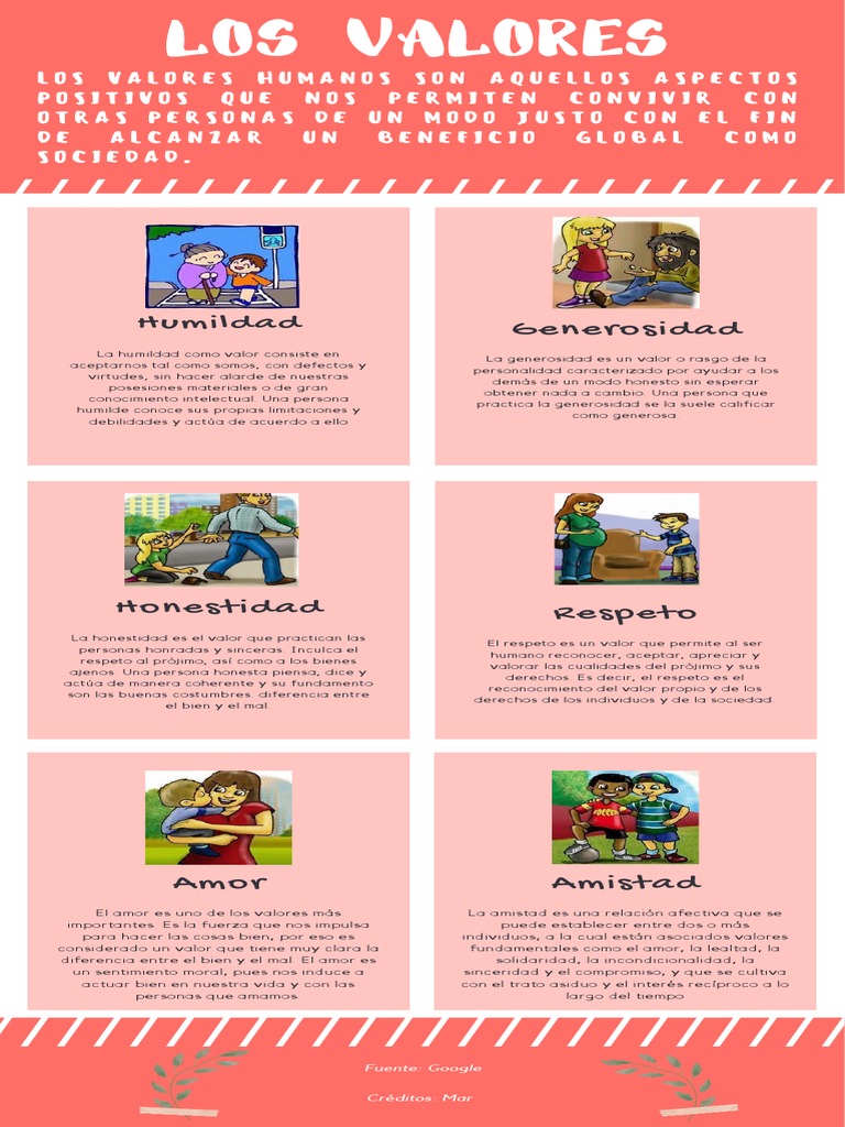 Tarea Info. Valores | PDF | Amor | Mal