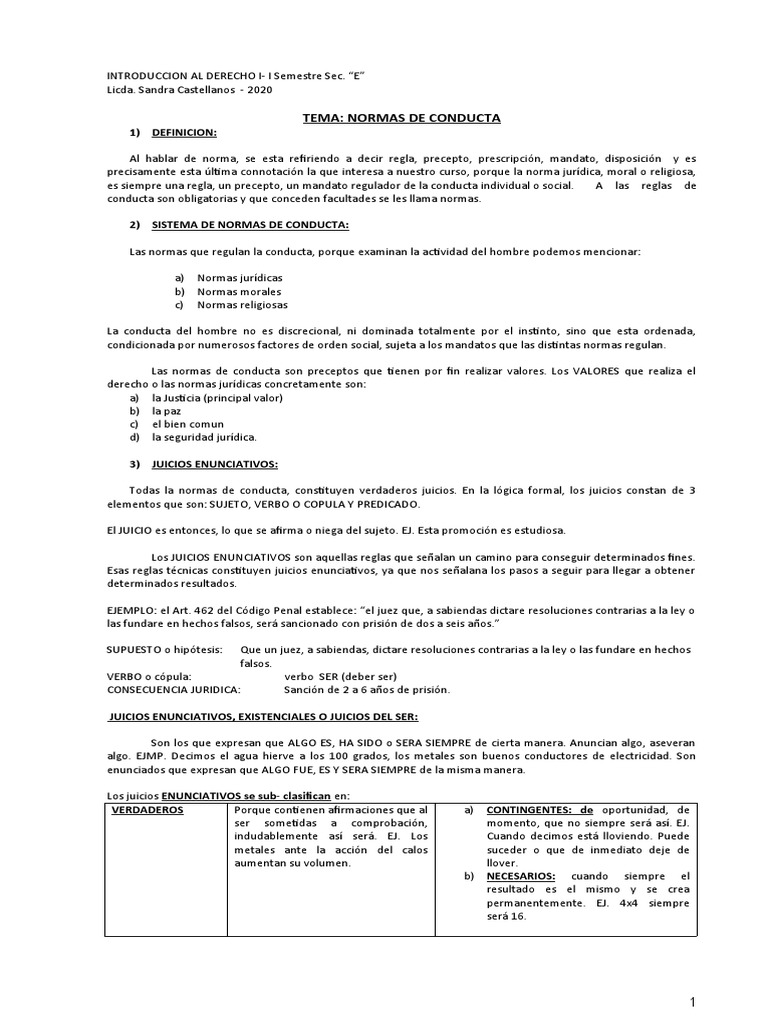 9 Clase Normas De Conducta Pdf Moralidad Comportamiento