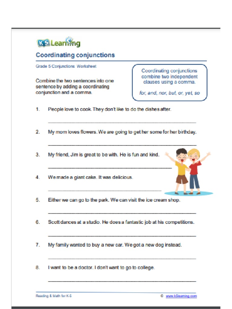 Coordinating Conjuctions | PDF