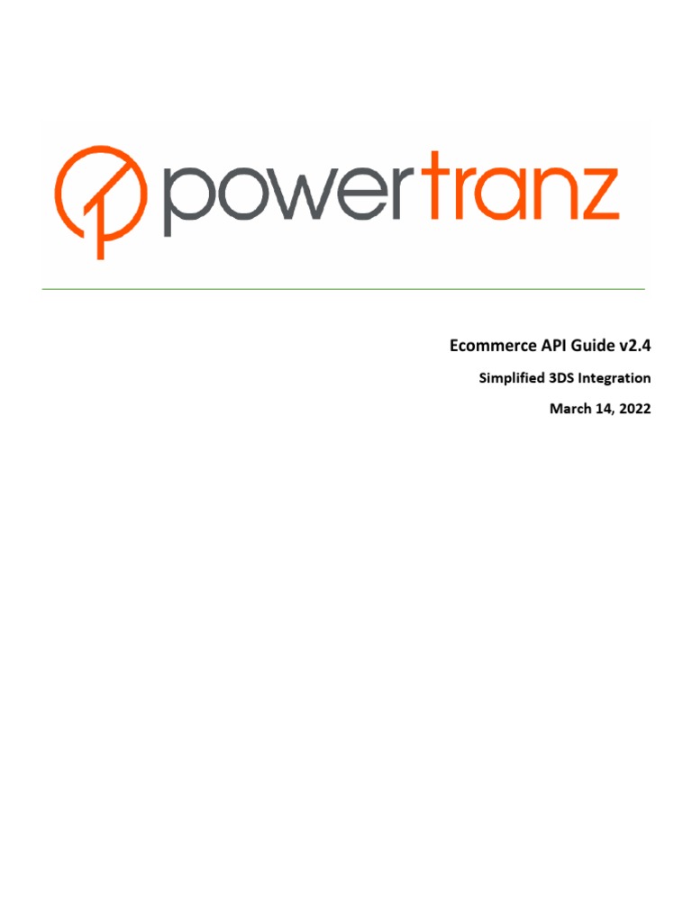 PowerTranz 3DS Integration Guide v2.4 | PDF | Computing | Internet