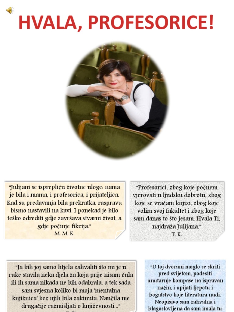 Julijana Matanović - studentske poruke (izbor) | PDF