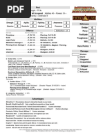 Dungeons of Drakkenheim Character Sheet - Purple FORM | PDF | Role Playing Games | Gaming