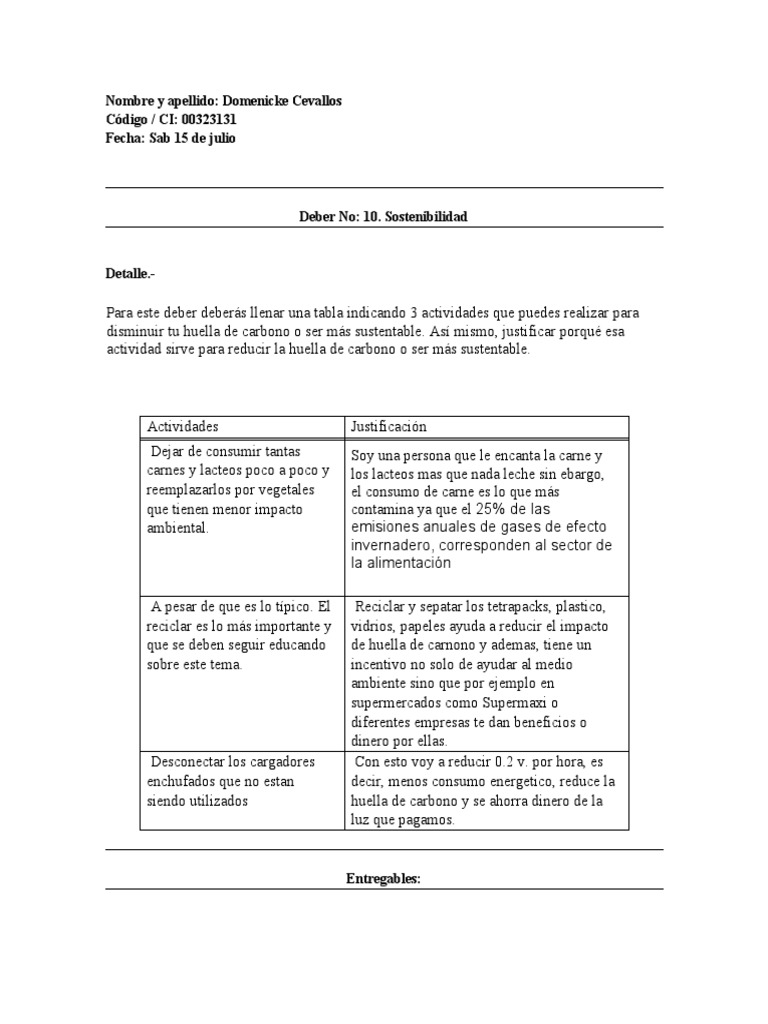 Deber 10. Sostenibilidad111 | PDF