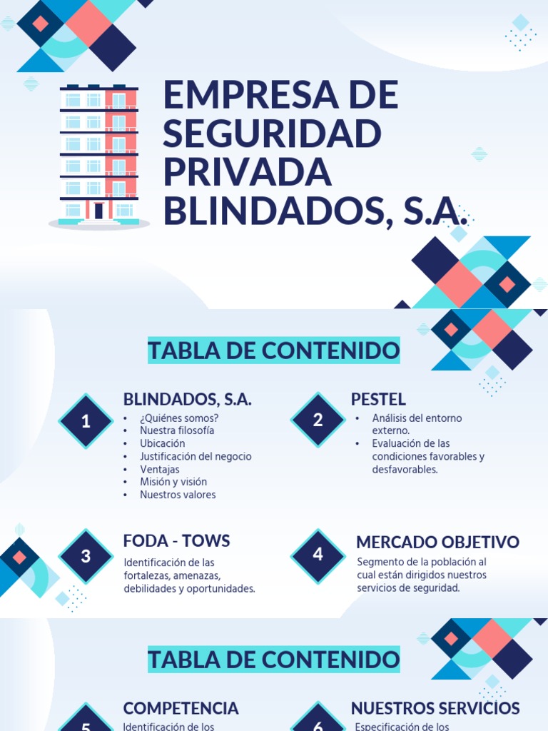 Servicios de Seguridad Privada Blindados | PDF | Análisis FODA | Business
