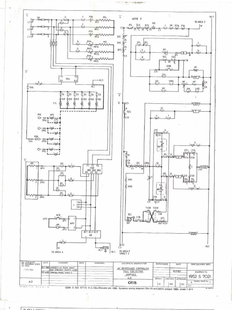 Otis AC Resistance Controller Searchable | PDF | Electrical Wiring | Design