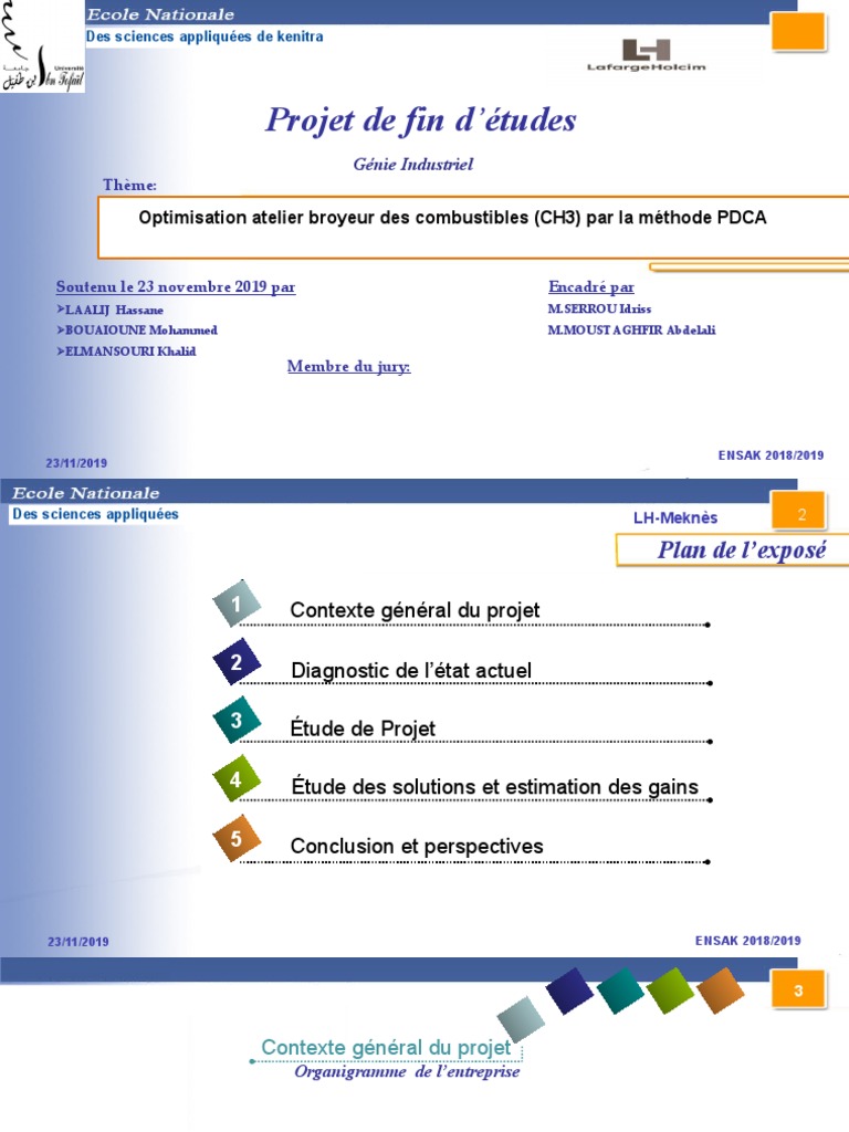 PFE Optimisation ch3 Par PDCA | PDF | Coke (charbon) | Secteur ...