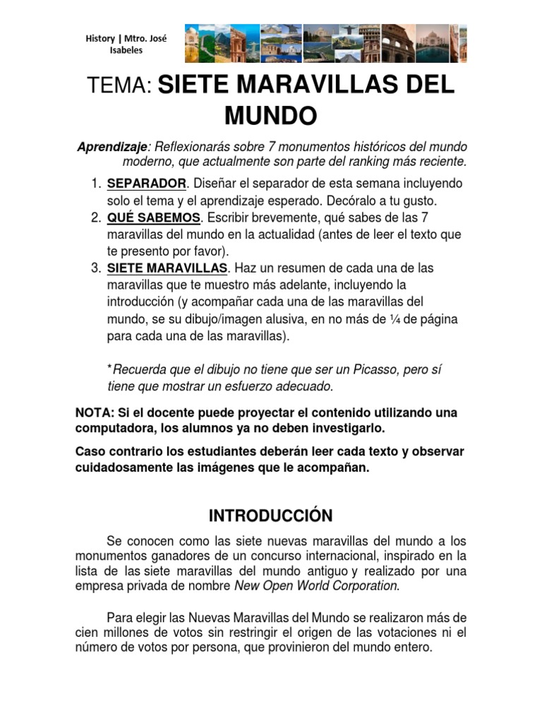 Siete Maravillas del Mundo Moderno | PDF