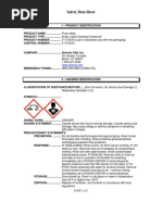 Great Value Bleach MSDS Sheet | PDF | Personal Protective Equipment | Water