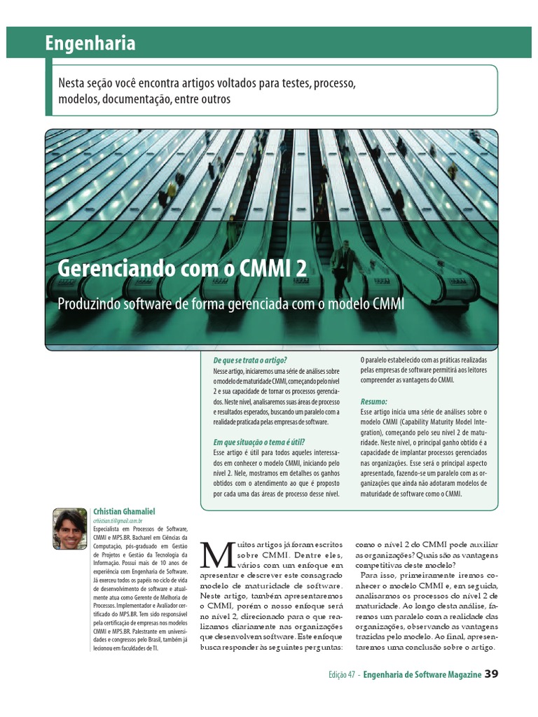 47 Gerenciando Com o CMMI 2 | PDF | Qualidade (negócios) | Engenharia de Software