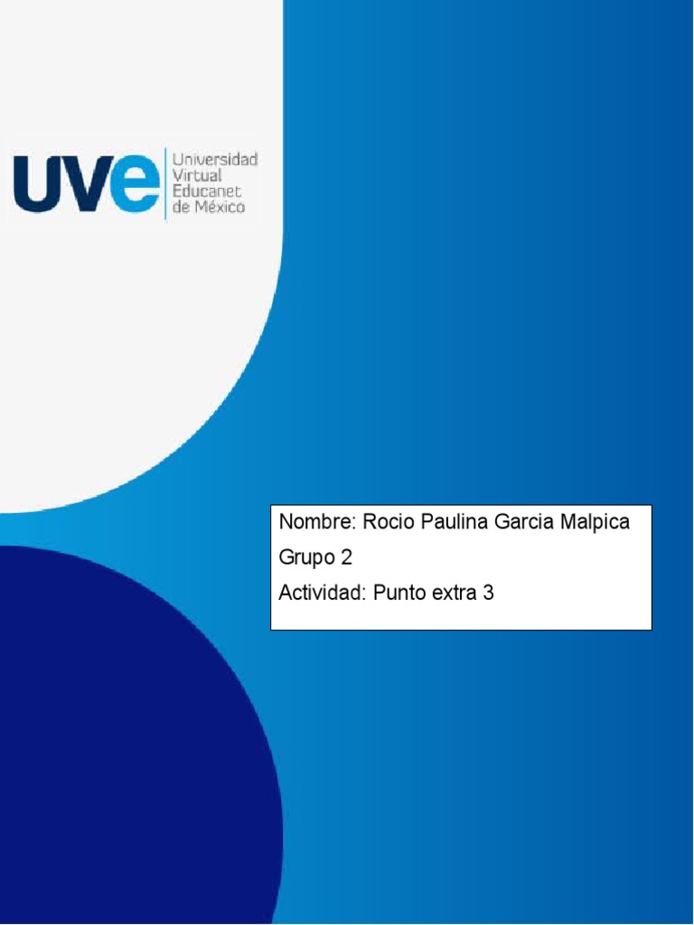 Actividad Punto Extra 3 | PDF | Hombre | Mujer