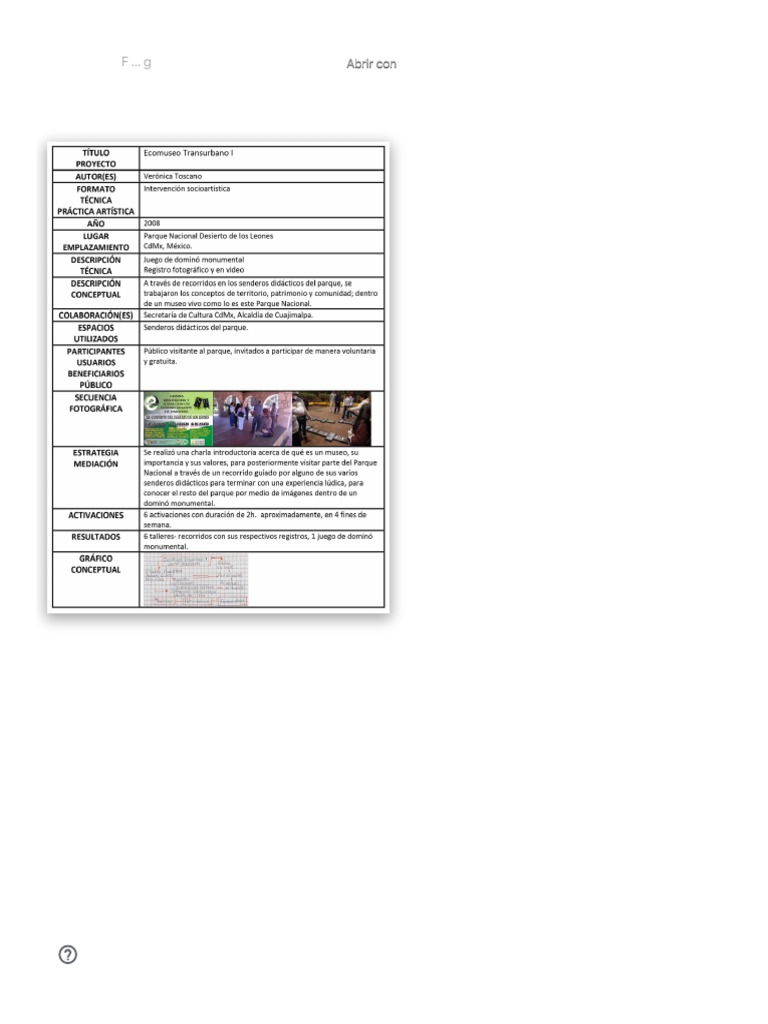 Ficha Tecnica Obra Art Dèco | PDF