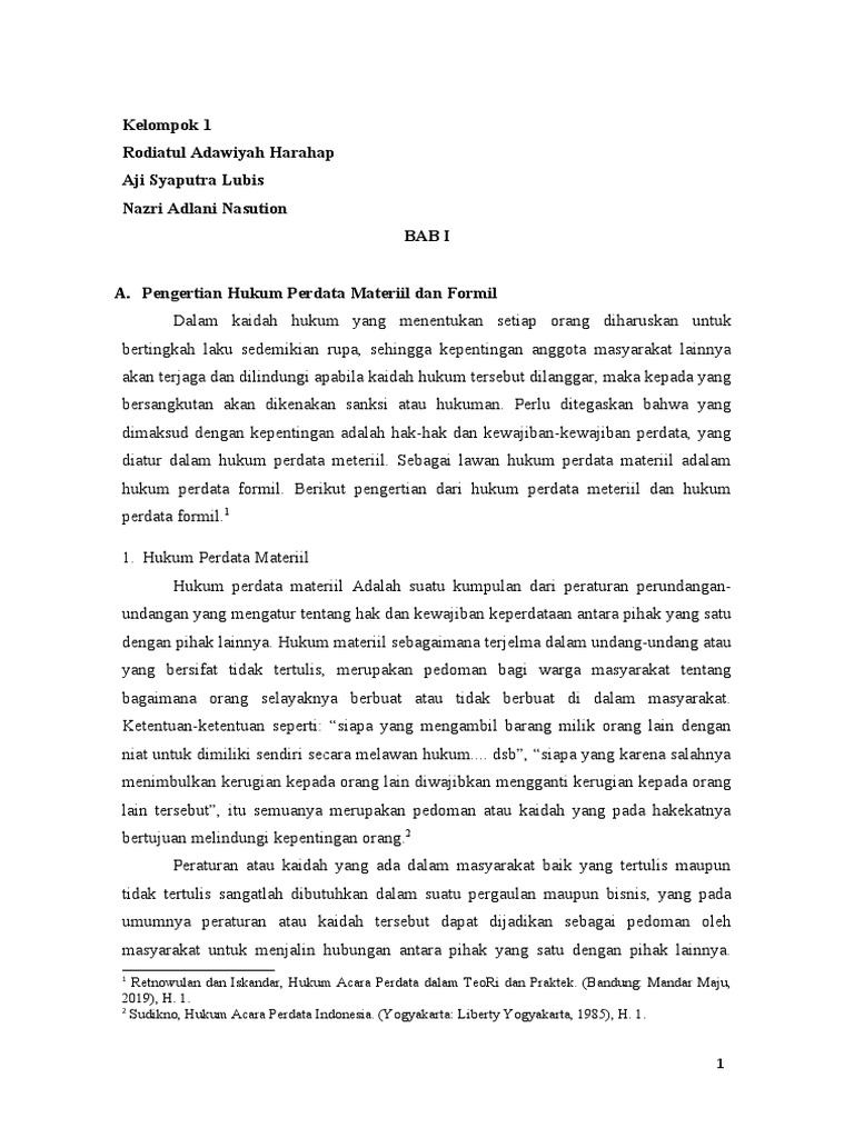 Hukum Acara Perdata Tentang Bantuan Hukum | PDF | Hukum