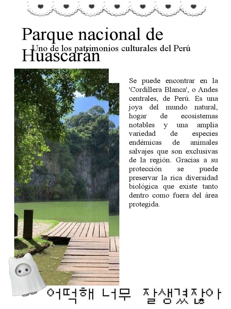 Ficha Informativa Parque Nacional de Huascarán | PDF | Tecnología e ...