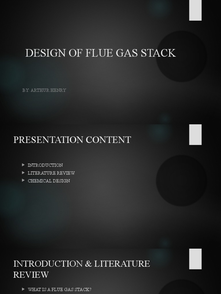 Design of Flue Gas Stack | PDF