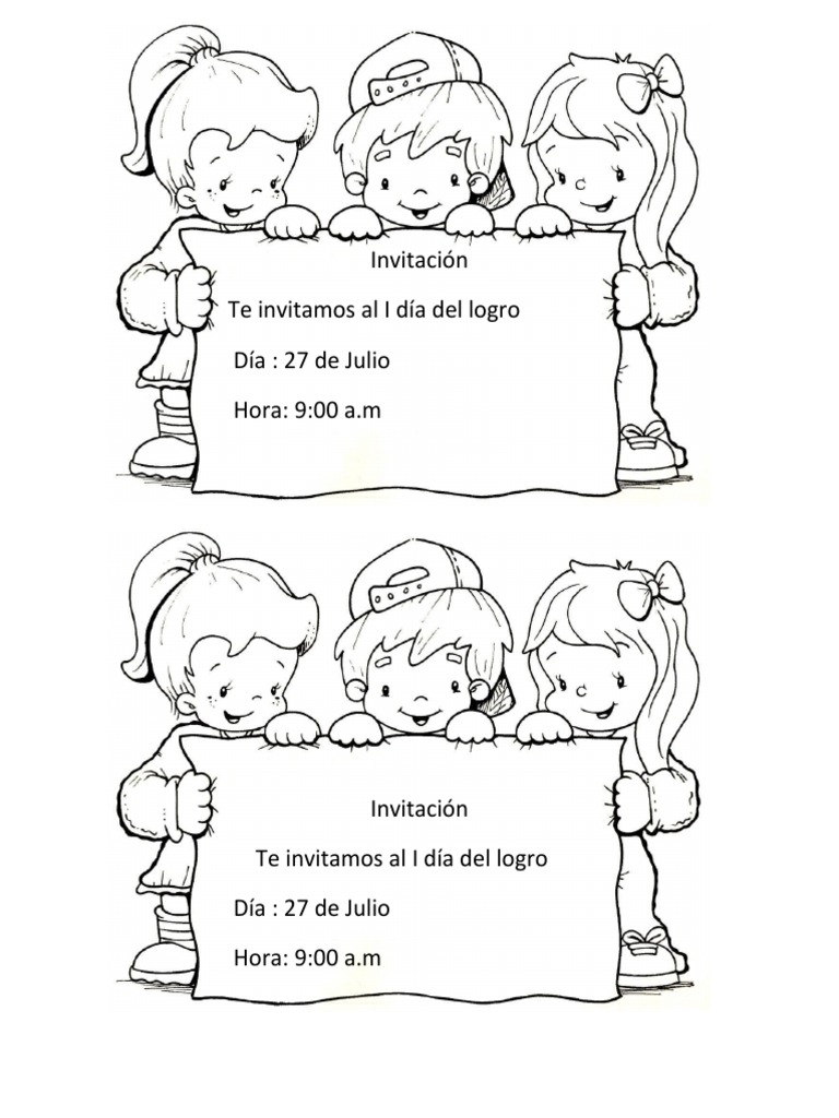 Invitación Dia Del Logro | PDF