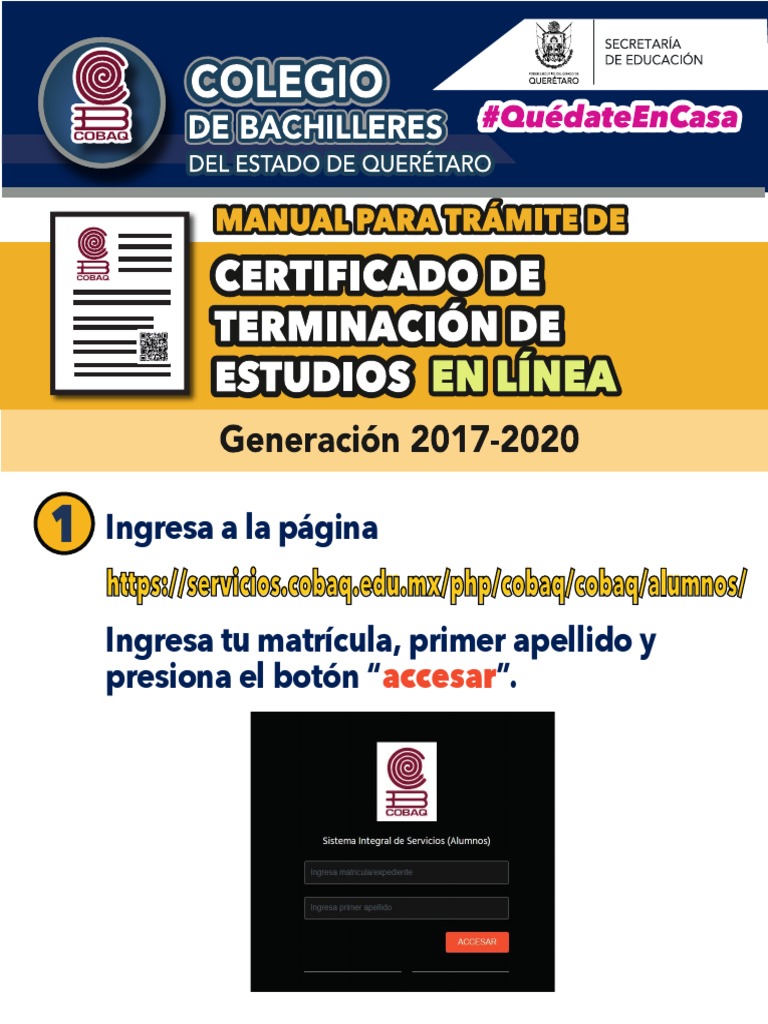 Manual Tramite Certificado de Terminacion | PDF
