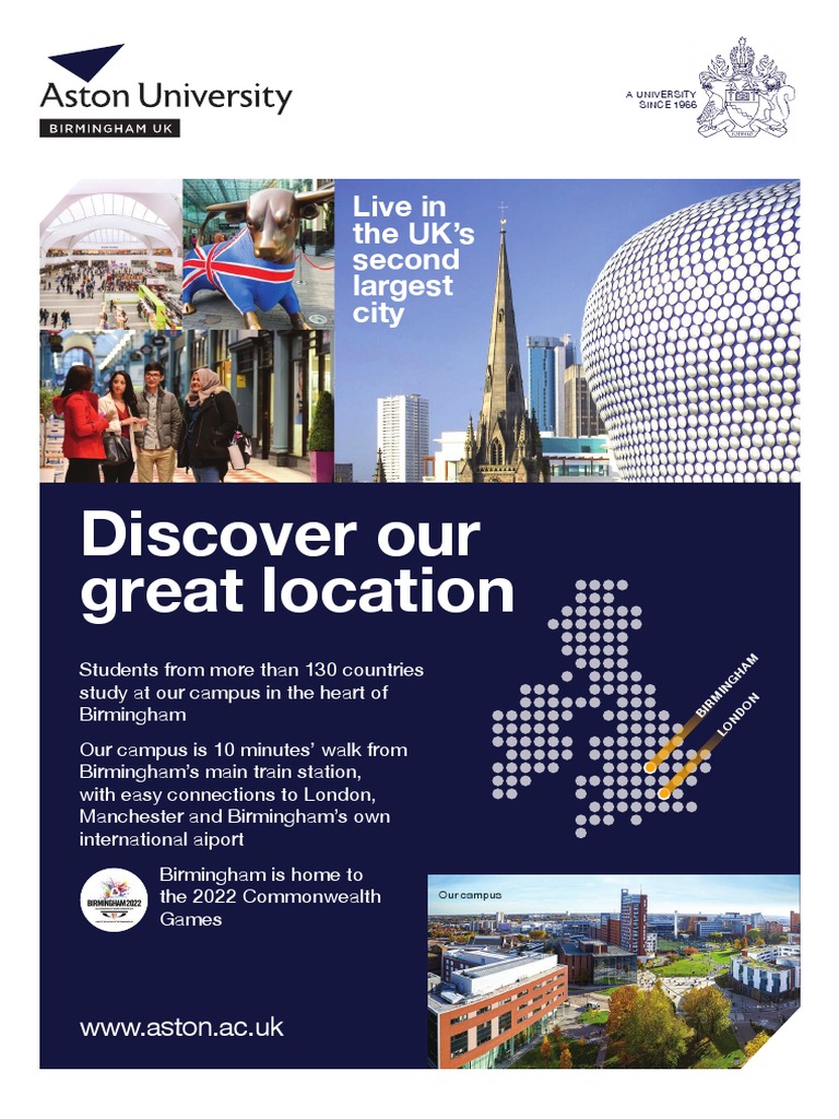 Aston University Feature For International Partners A4 Posters x4 | PDF ...