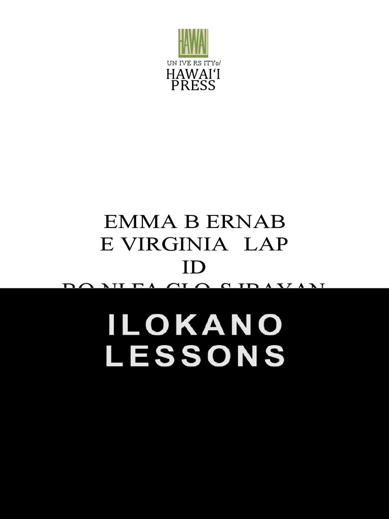 Ilokano Lessons 9780824878993 9780824879006 | PDF | Verb | Adjective