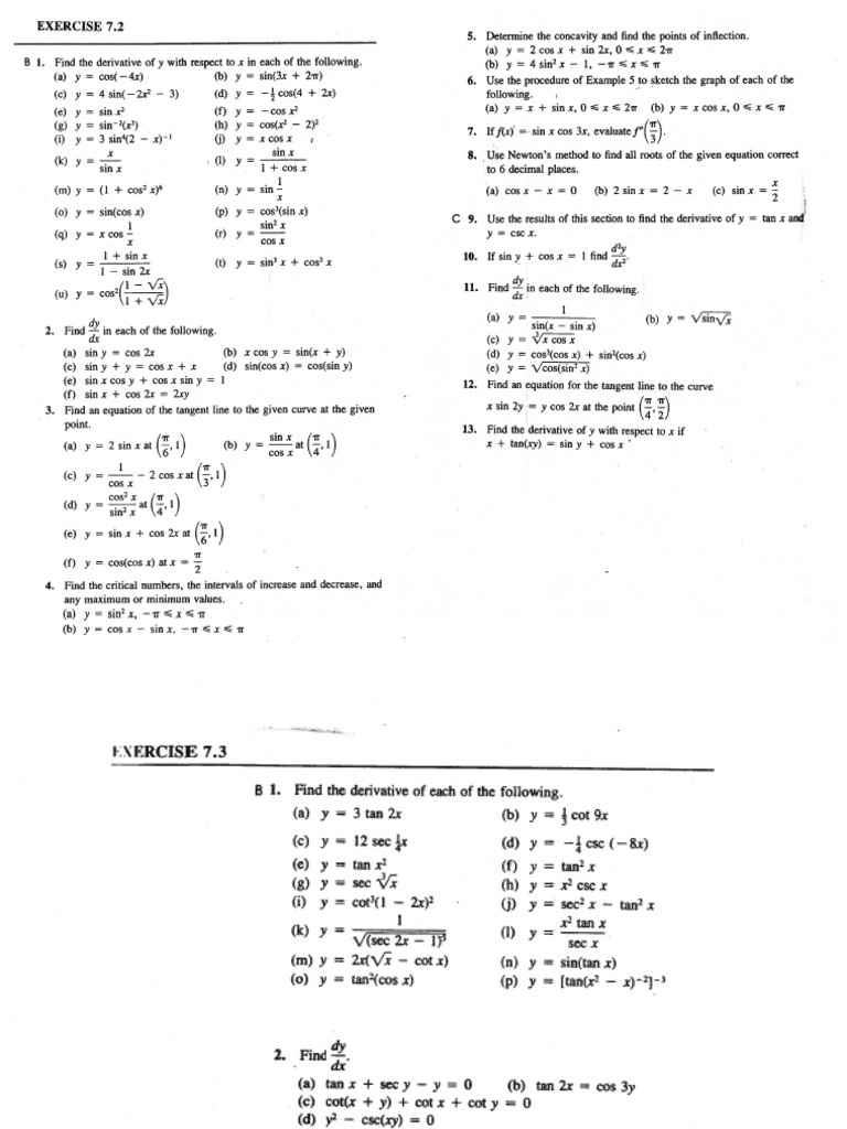 AP Trig. Practice | PDF