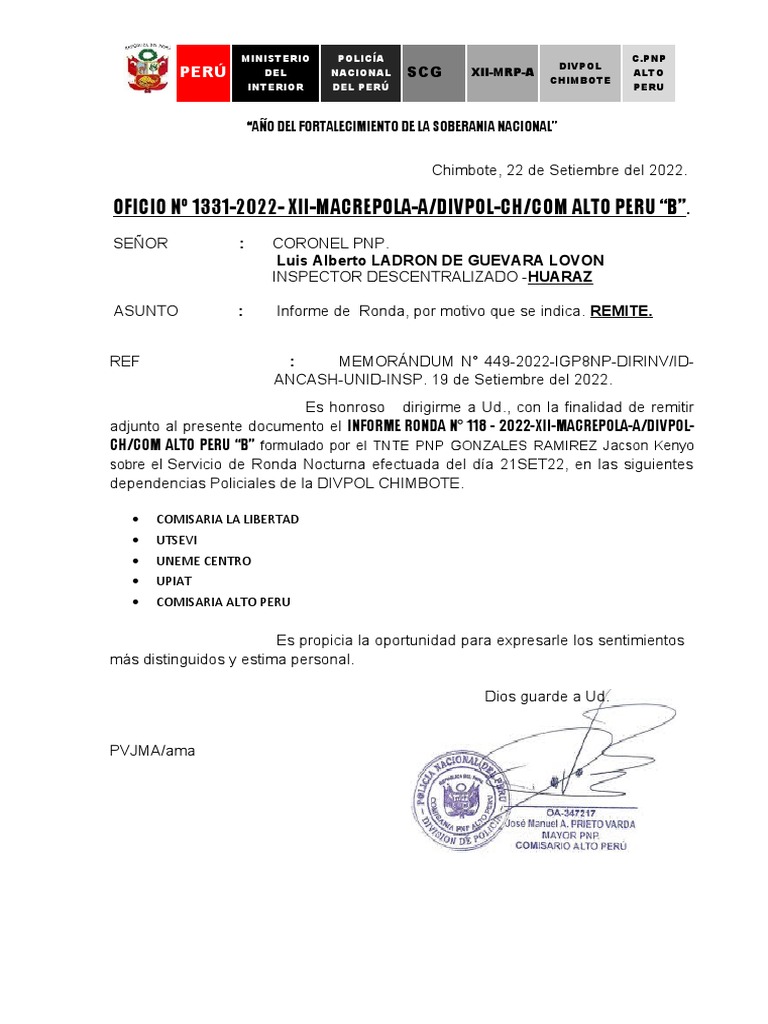 Oficio Ronda 22sep2022 | PDF