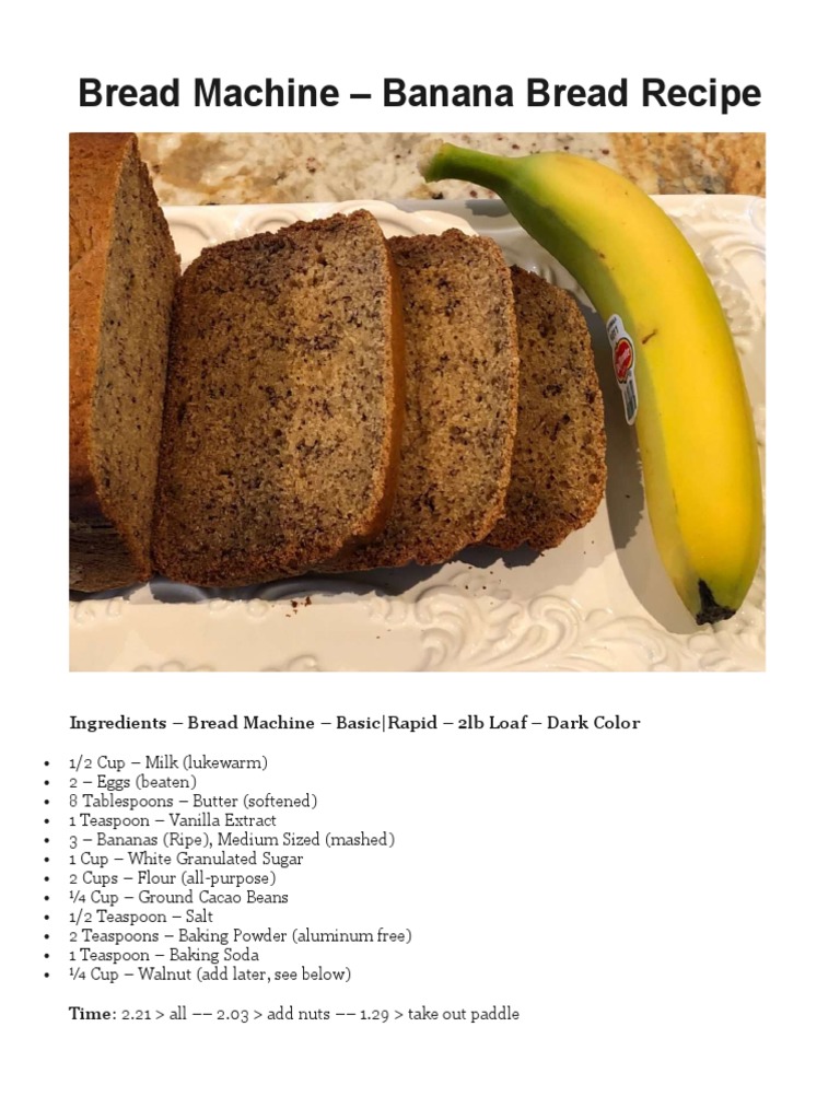 Banana Bread | PDF | Breads | Baking