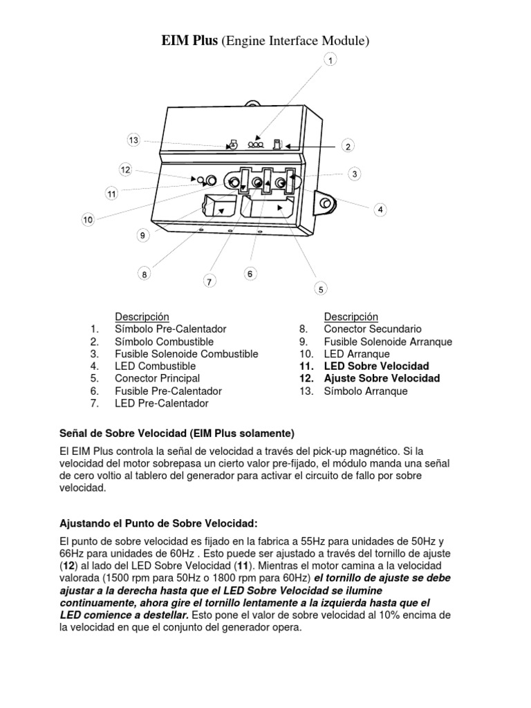 Plano Engine Interface Module Plus EIMP (JUN-06-2006) | PDF