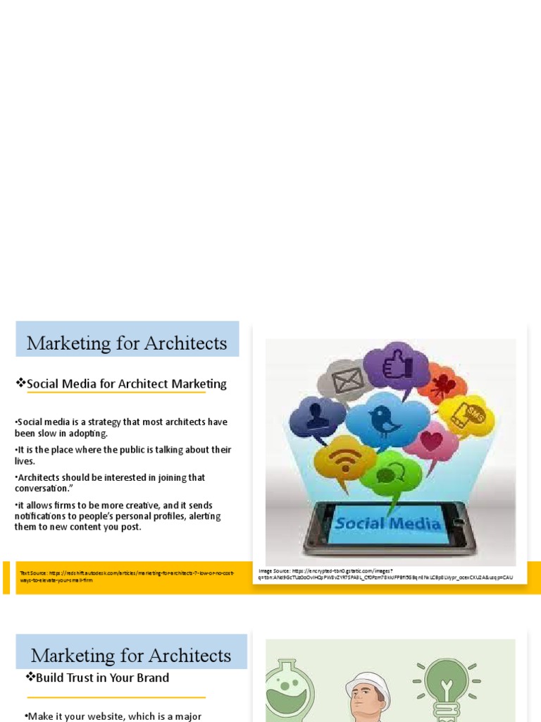 Architect Marketing Strategies Explained | PDF | Marketing | Social Media