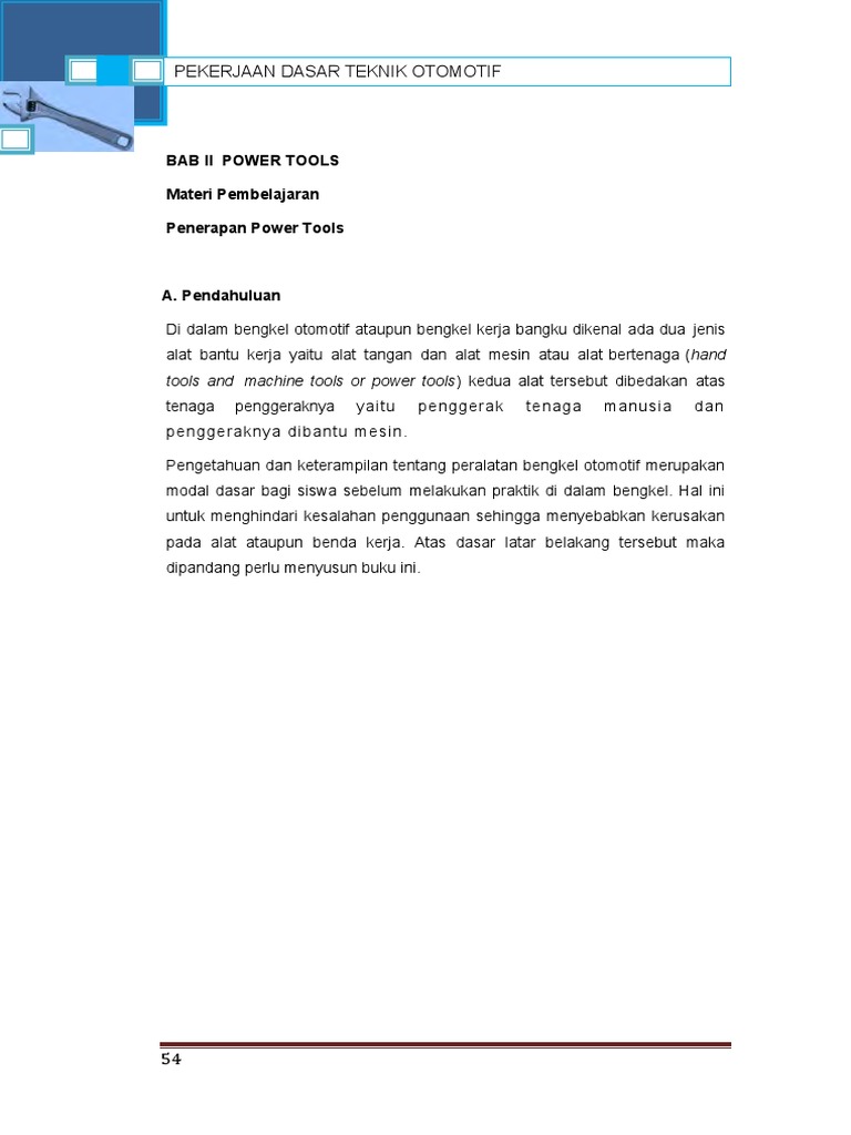 Materi Power Tools | PDF