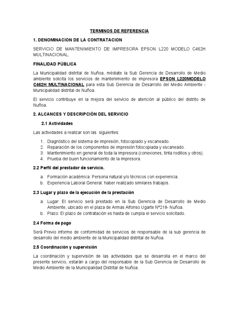 TDR Impresora L220 | PDF | Informática | Tecnología