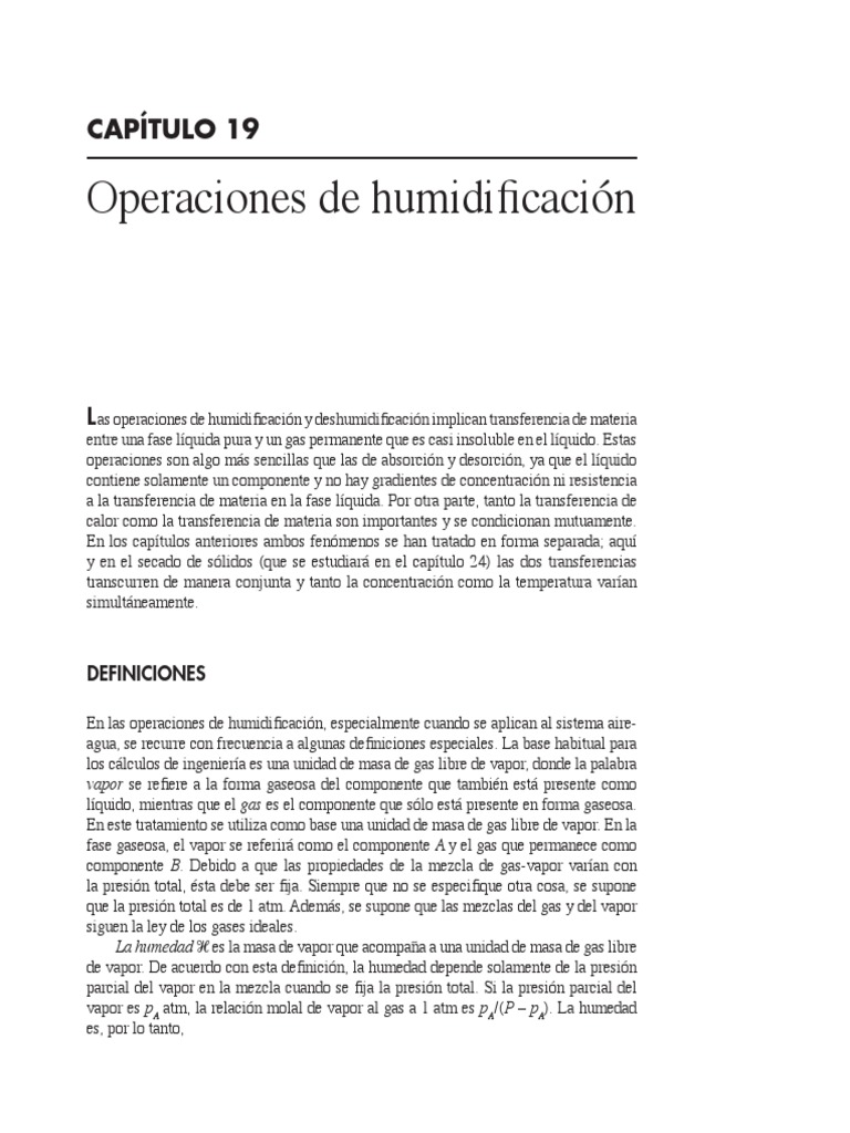 Mccabe, Smith, Harrior - Humidificacion | PDF | Humedad | Temperatura