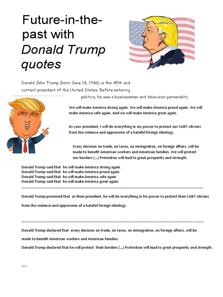 Trump’s Vision: Quotes and Promises | PDF | Courage | Donald Trump