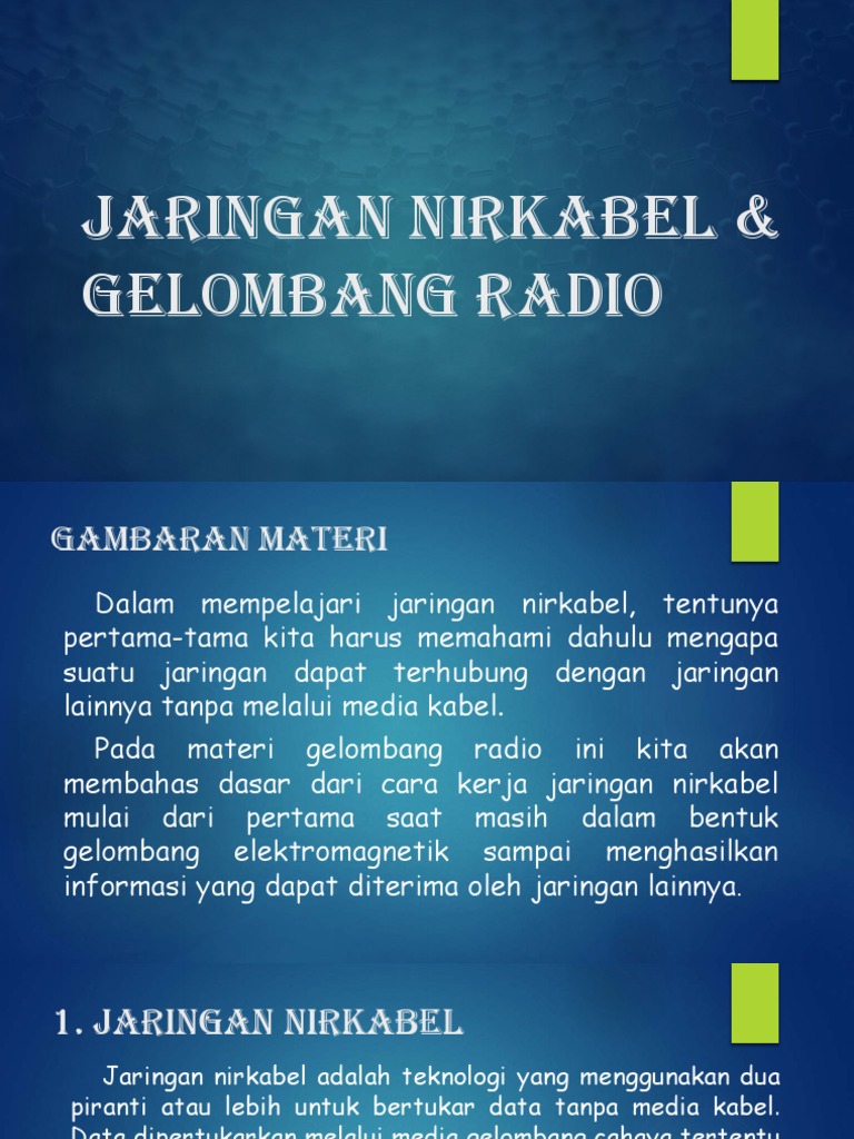 Jaringan Nirkabel dan Gelombang Radio | PDF | Sains & Matematika | Komputer