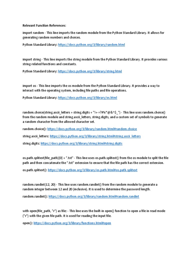 Password-Checker-Generator-references-explanation | PDF | Control Flow | Password