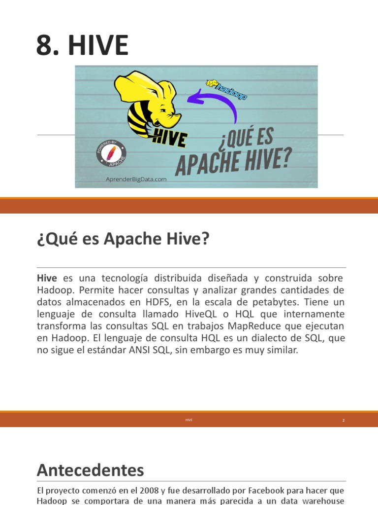 BI&BD - Cap8 Hive | PDF | Apache Hadoop | Mapa reducido