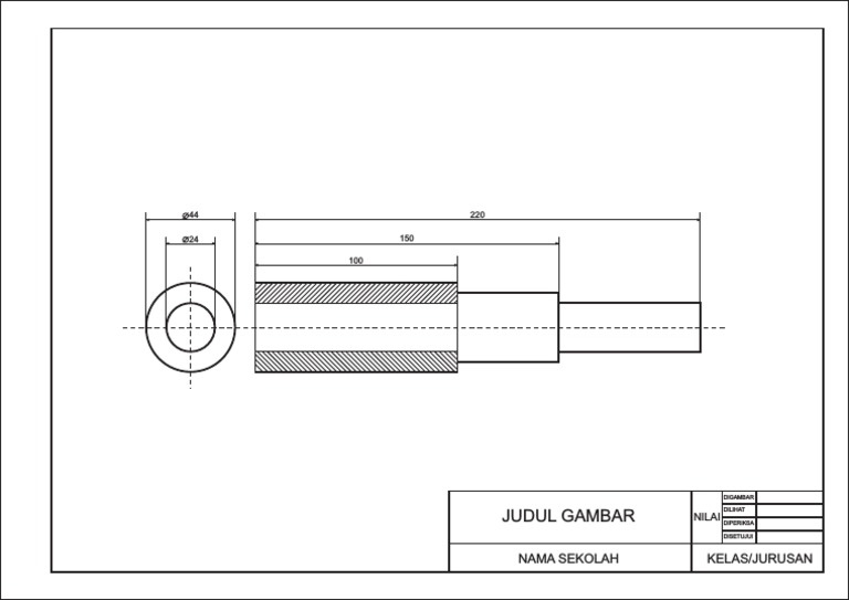 5. Tugas Gambar Poros | PDF