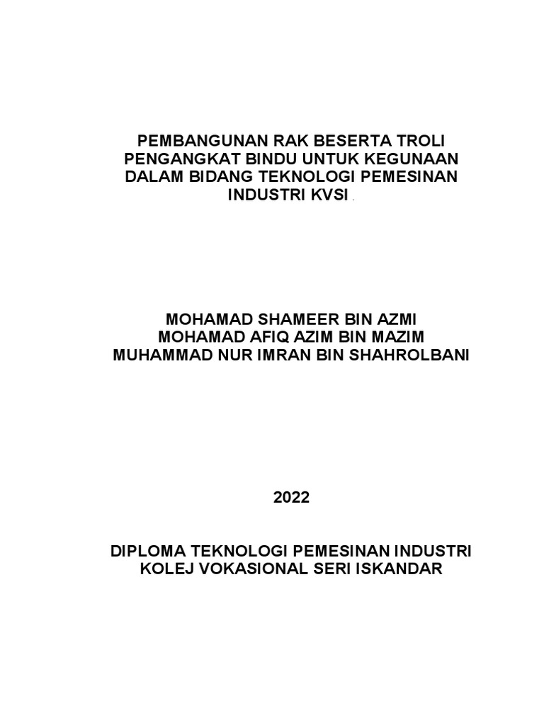 Contoh Pta Full Edition Untuk Jilid | PDF