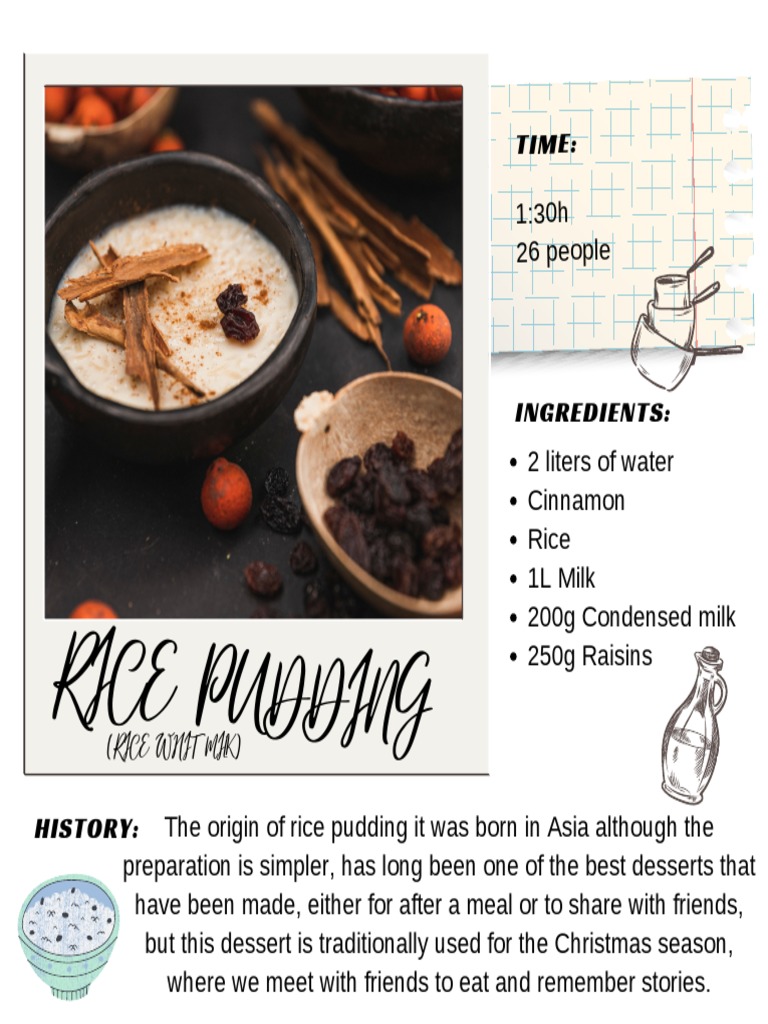 Rice Pudding | PDF