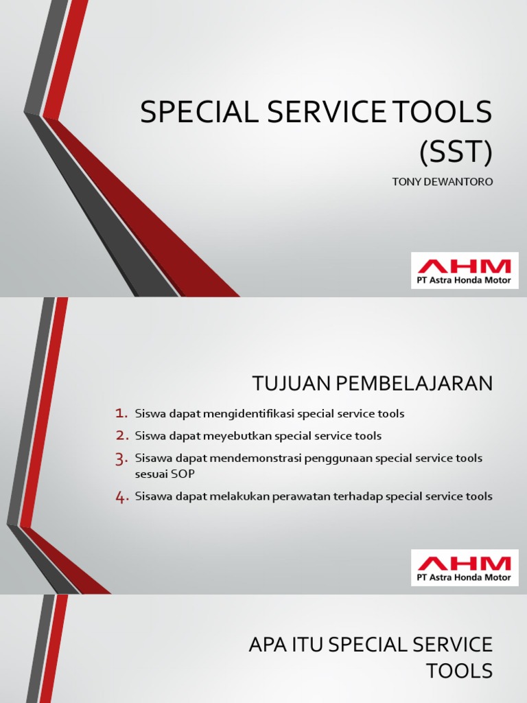 Special Service Tools (SST) | PDF