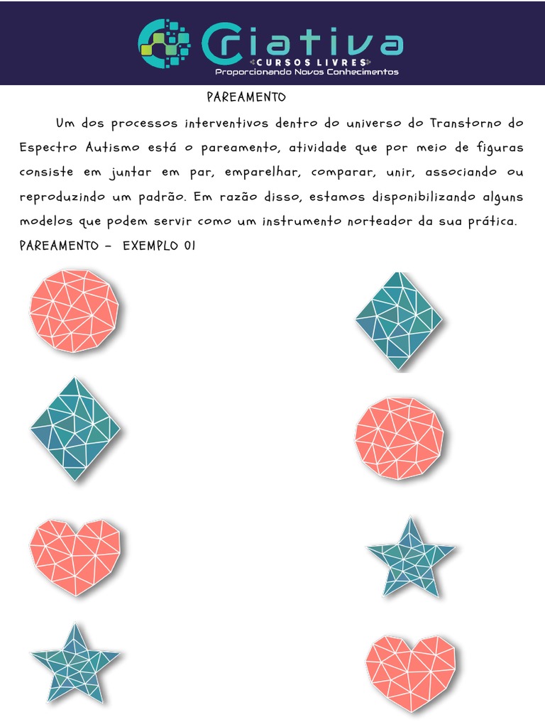 Aula 22 - Pareamento - Exemplos de Atividades | PDF