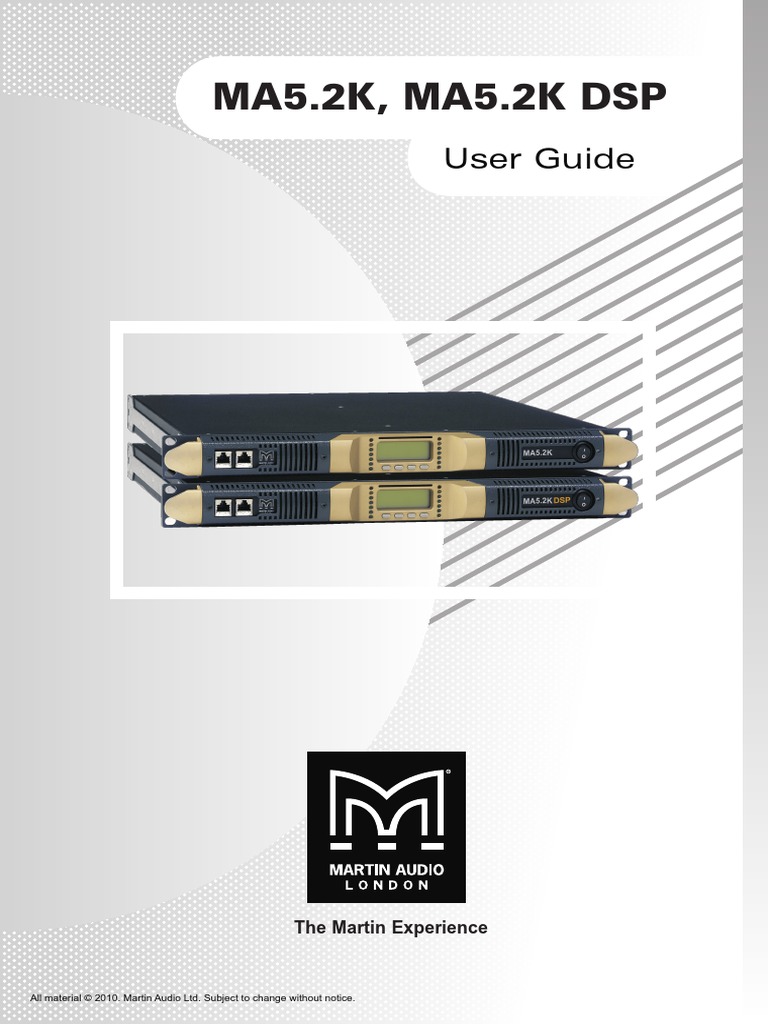MA5.2K User Guide | PDF | Loudspeaker | Amplifier