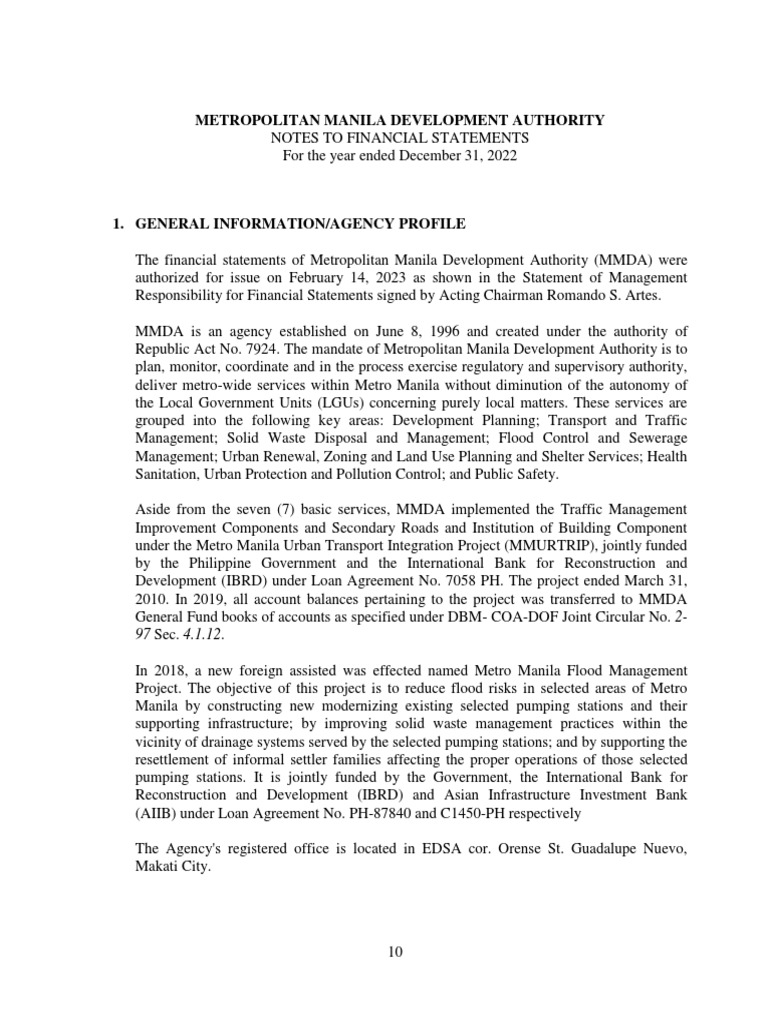 08-MMDA2022 Part1-Notes To FS | PDF | Depreciation | Intangible Asset