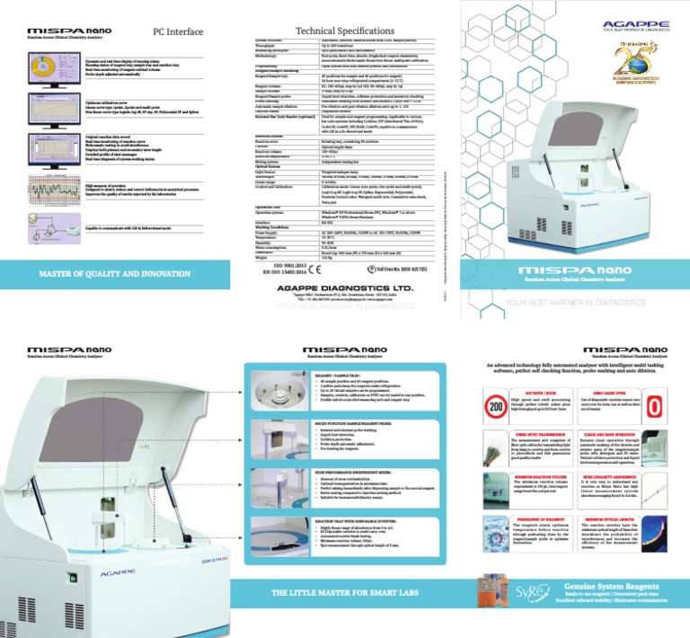 Mispa Nano Clinical Chemistry Analyzer | PDF | Applied And ...
