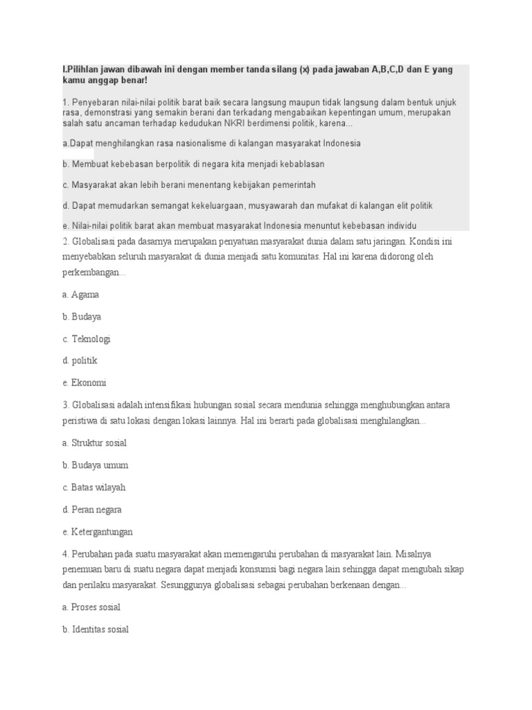 PKN Kls Xi SMT Genap | PDF