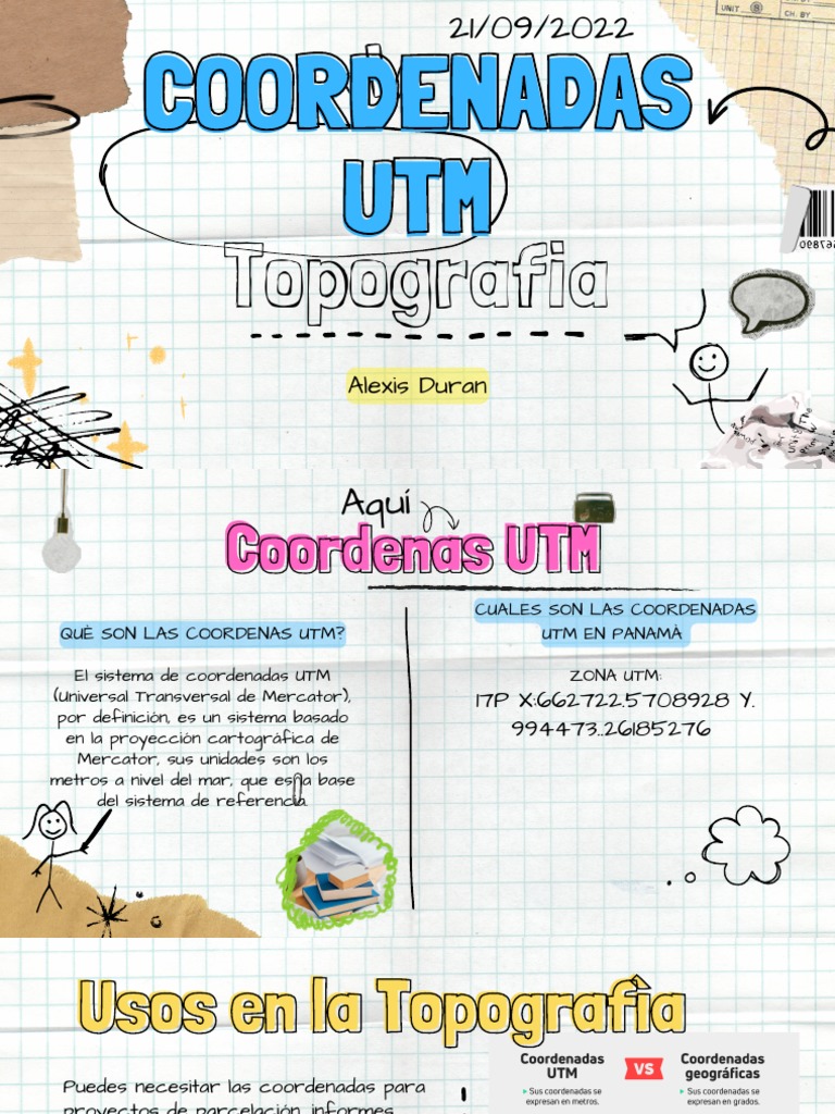 Coordenadas UTM en Topografía Panamá | PDF | Tecnología
