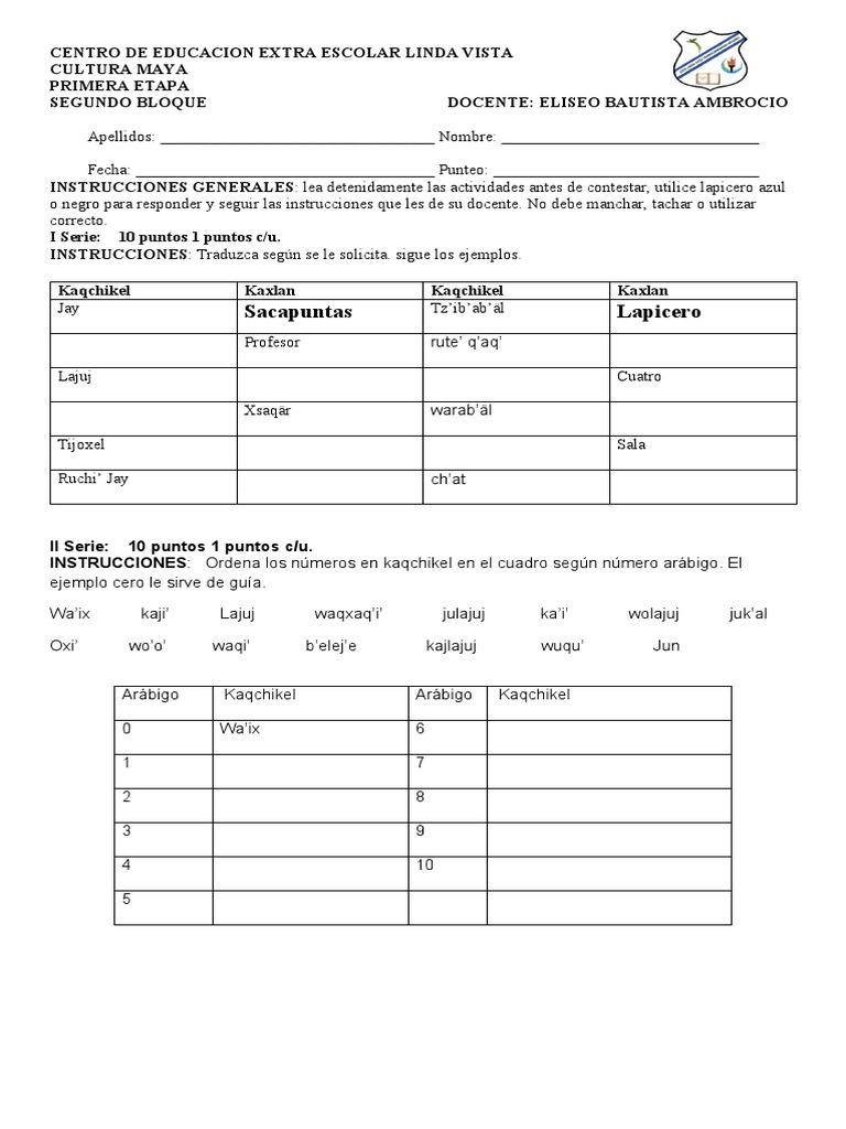 Kaqchikel Etapa II | PDF