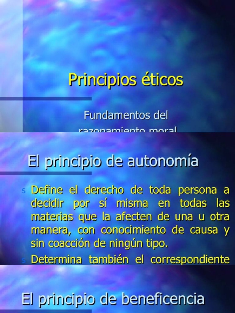 Principios éticos | PDF