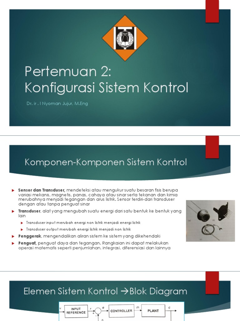 Pertemuan 2 Konfigurasi Sistem Kontrol | PDF