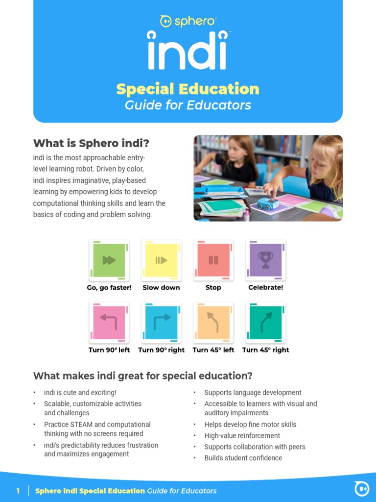 Sphero indi Guide for Special Education | PDF | Autism Spectrum ...